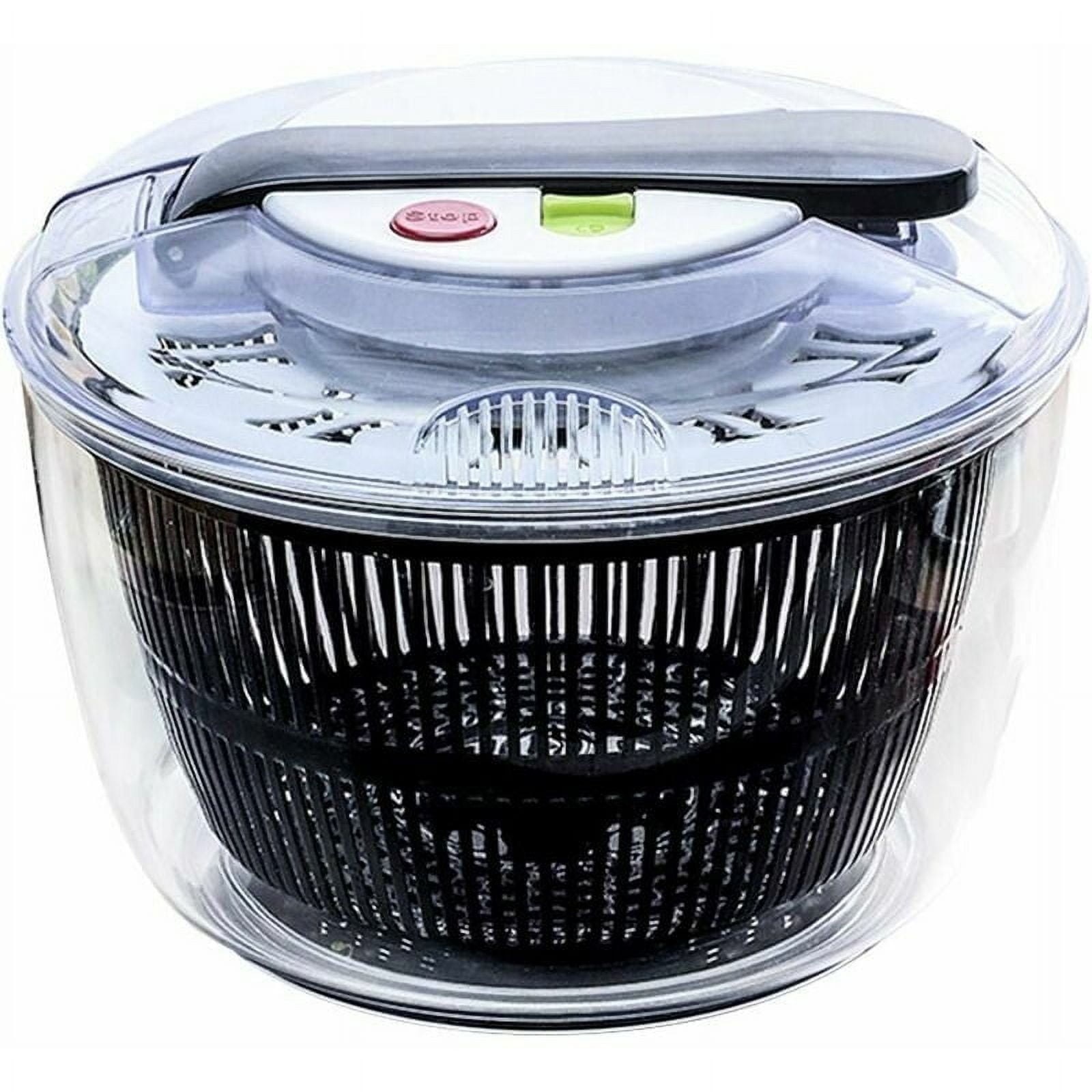 Transparent Design Salad Spinner Washer, Effort Saving Push Handle ...