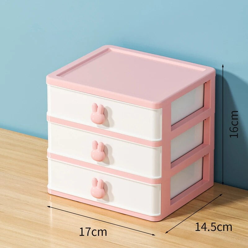 Transparent Desk Organizer Drawer Cute Plastic Clear Organizing Boxes ...