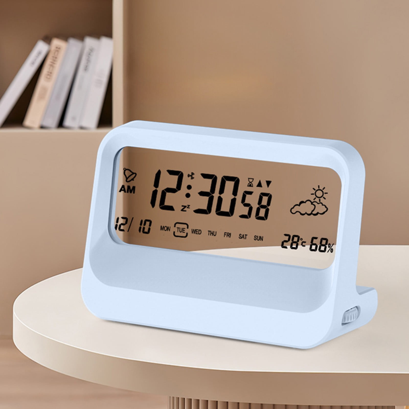 Transparent Digital Alarm Clock | Multifunction Display Time ...