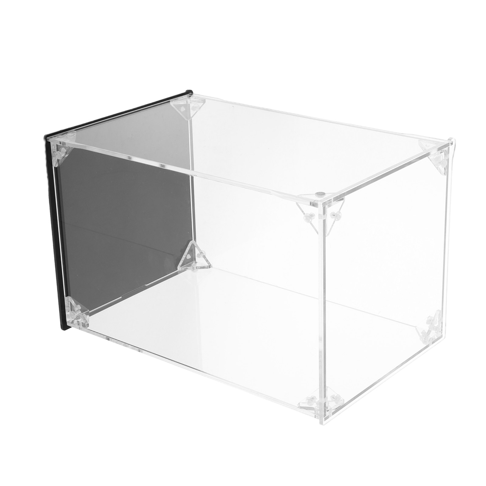 Transparent Display Cabinet Rotary Table Bearings Shell Black - Walmart.com