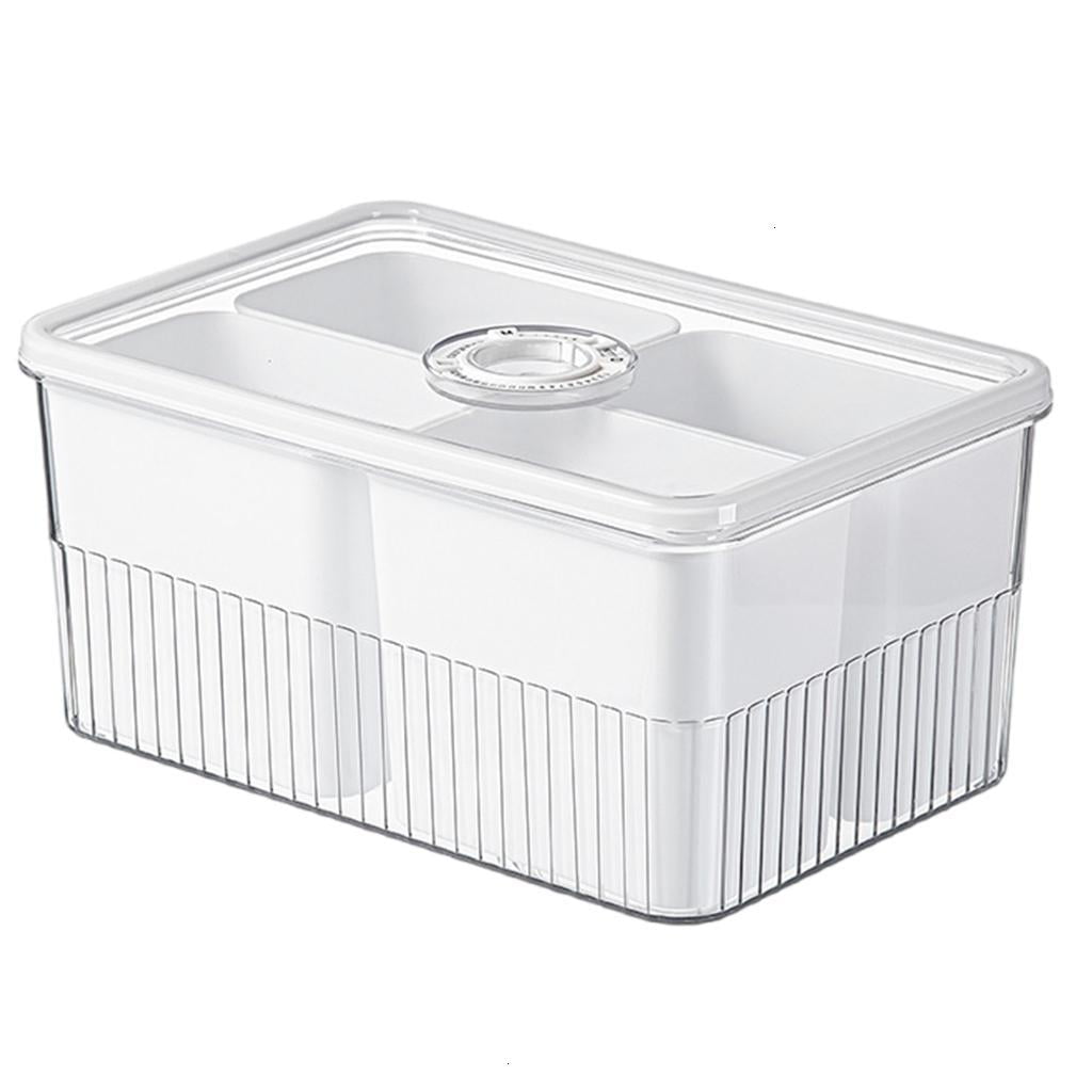Transparent Divided Storage Box Food Storage Container with Multi ...