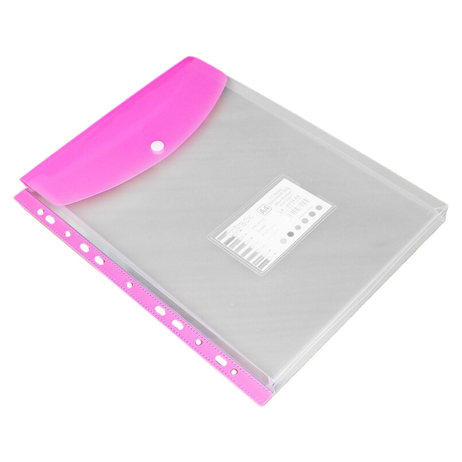 Transparent Document Bag, Furenl 11-Hole Transparent File Bag ...