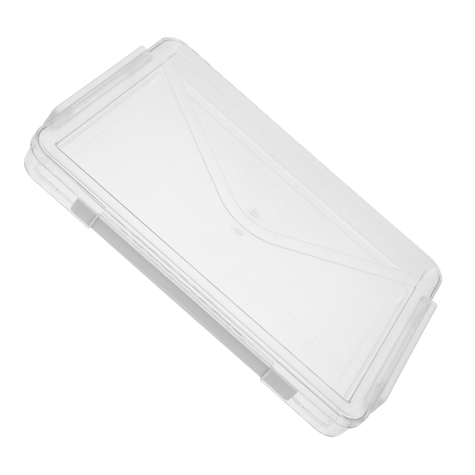 Transparent Document Box with Handle Easy Access Flip Lid Box for ...