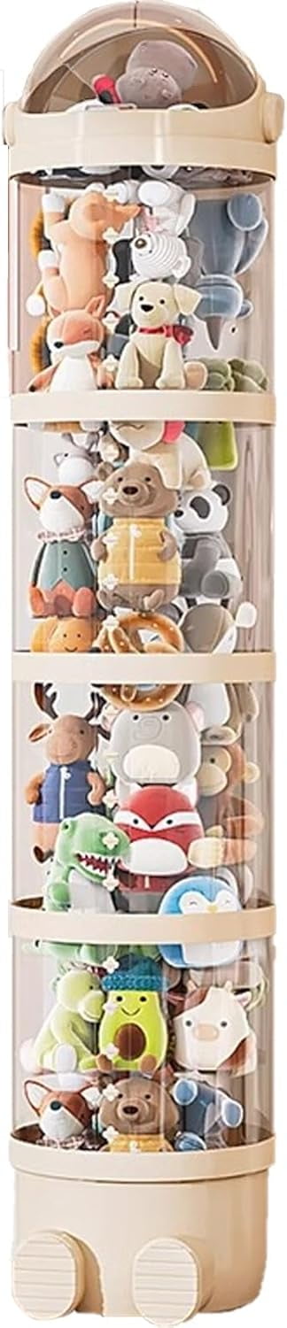 Transparent Doll Storage Box, Clear Stuffed Animal Storage Tube ...