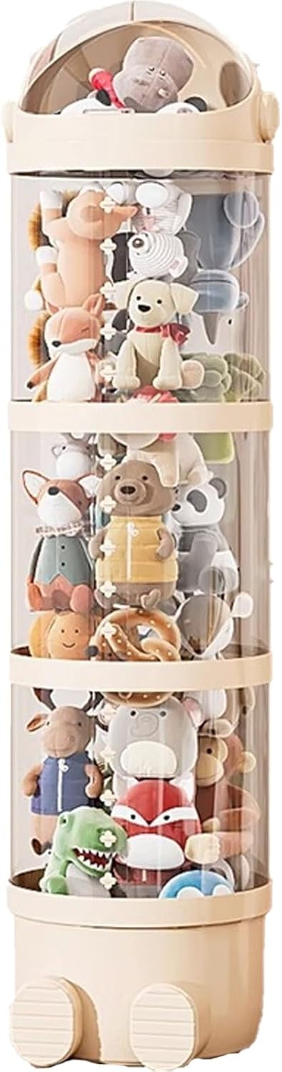 Transparent Doll Storage Box, Clear Stuffed Animal Storage Tube ...