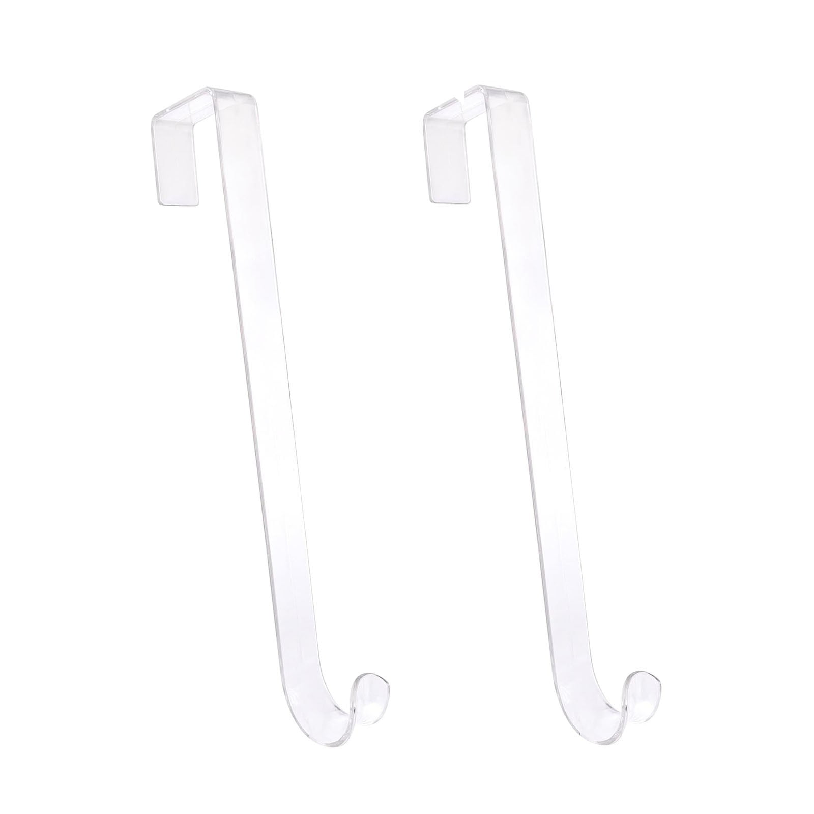 Transparent Door Hooks, Wall Mount Hook Set, 2-Piece Clear Hook, Modern ...