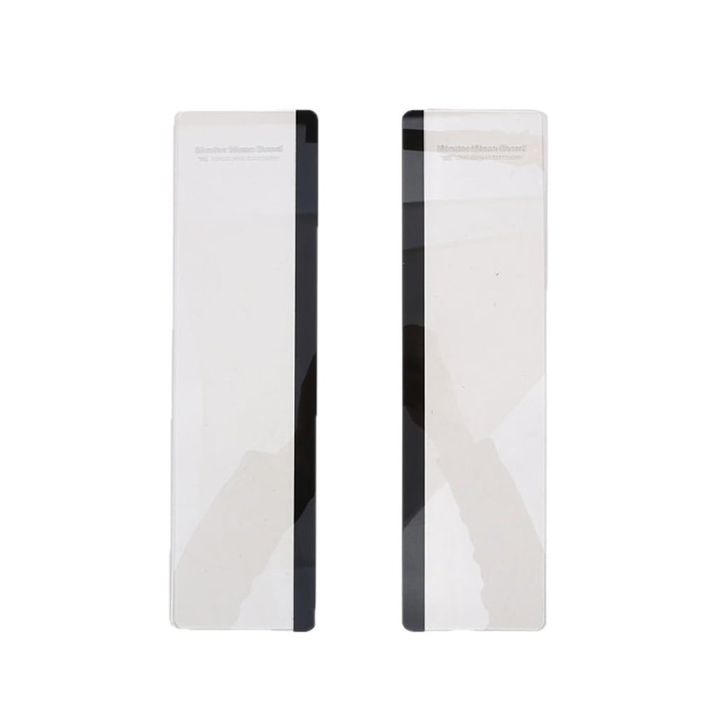 Transparent Double Panel Acrylic Screen Label Hold Clip Office Desk ...