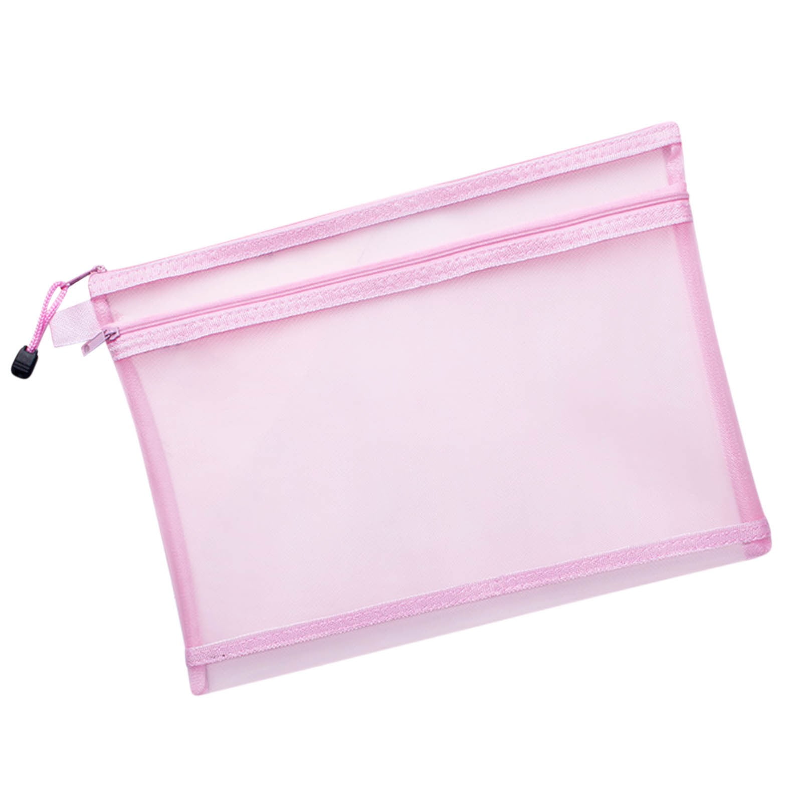 Transparent Double-layer Mesh File Bag, Information Bag, Zipper ...