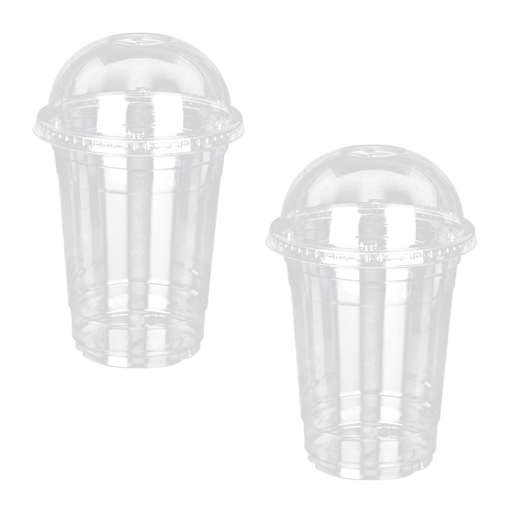 MEIBUTYUP Ultra Clear Plastic Cups with Lids for Iced Tea and Smoothies ...
