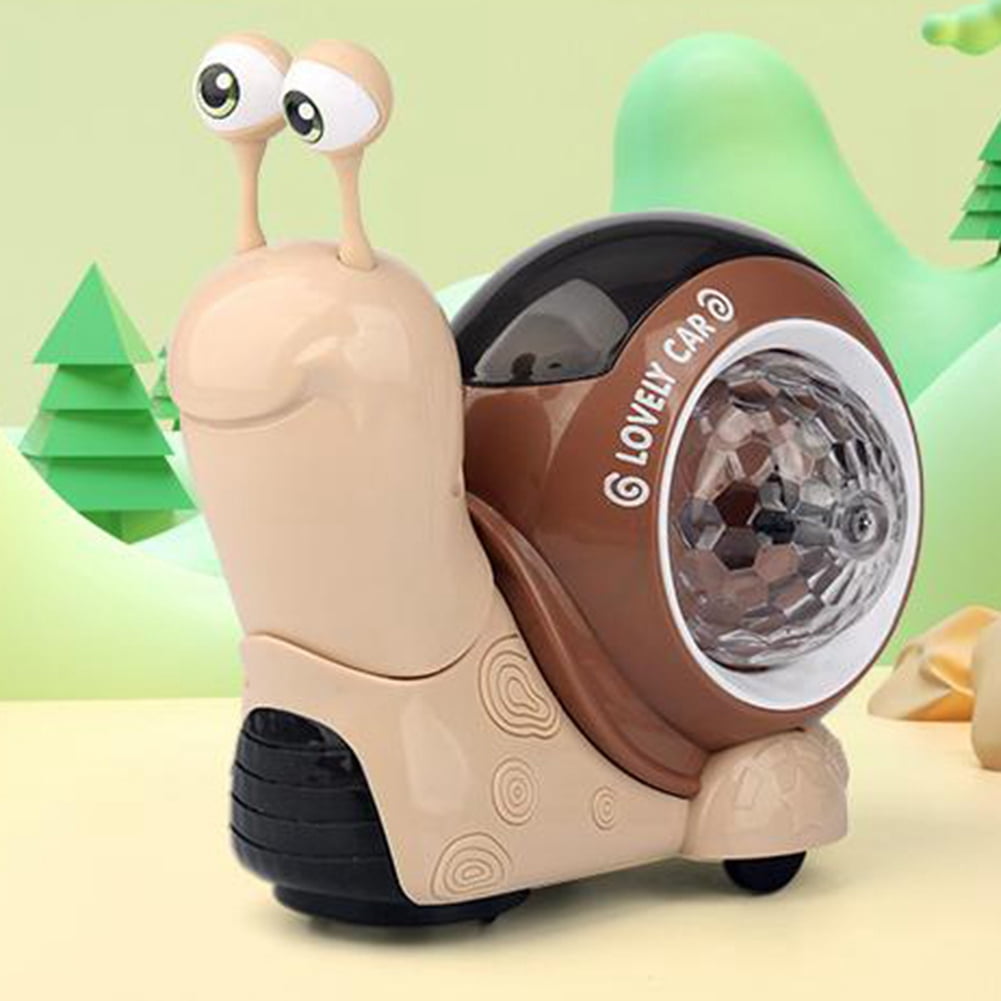 Transparent Electric Gear Snail Car With Flashing Lights And Music, Automatically Change ...