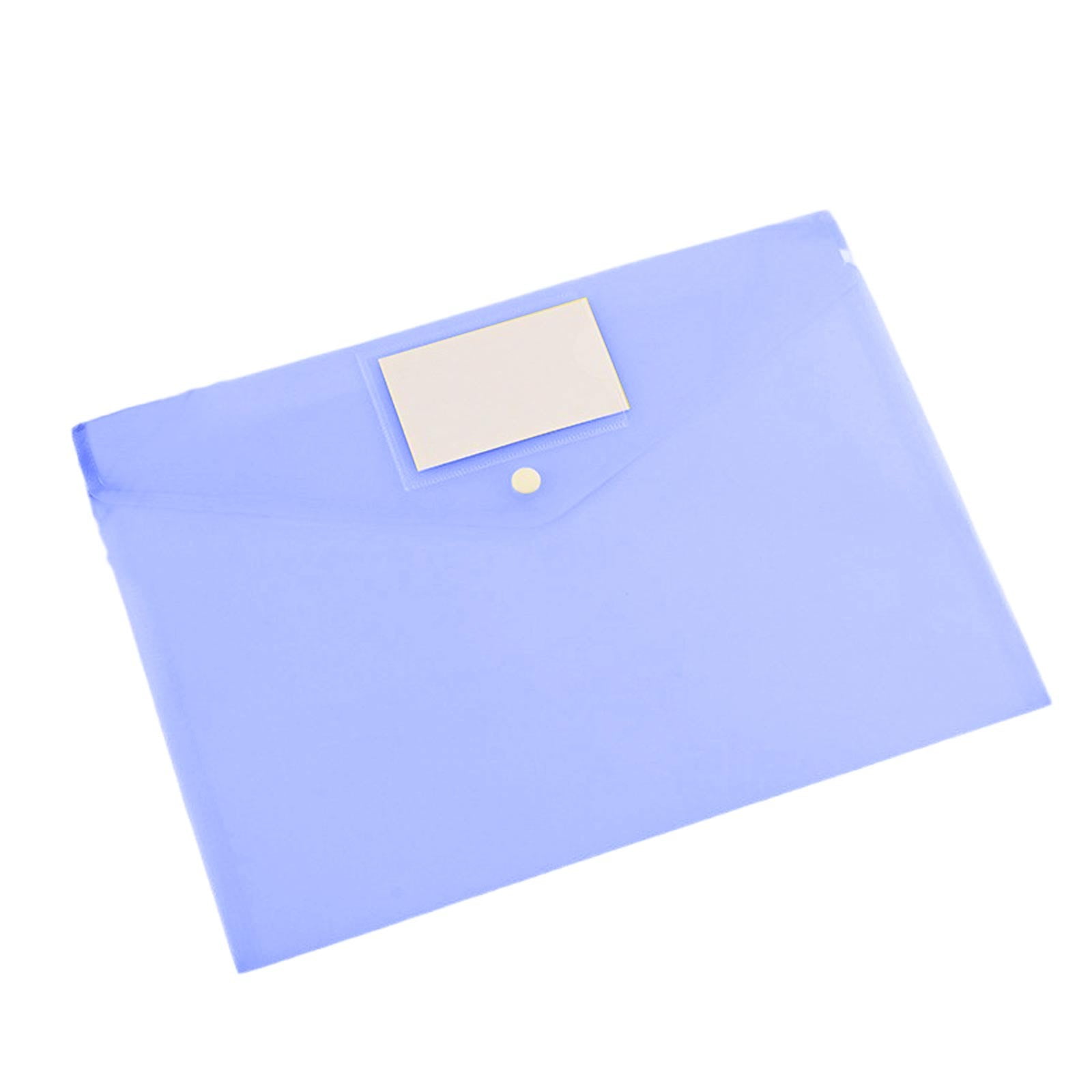 Transparent File Bag A4 Student Pp File Bag Button Stationery Bag Paper ...