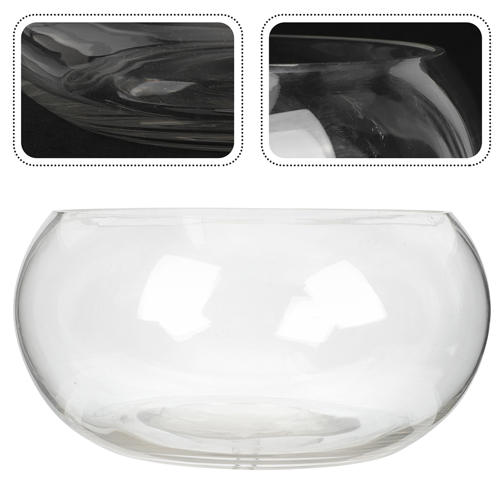 Transparent Fish Bowl Glass Fish Bowl Desktop Small Fish Bowl ...