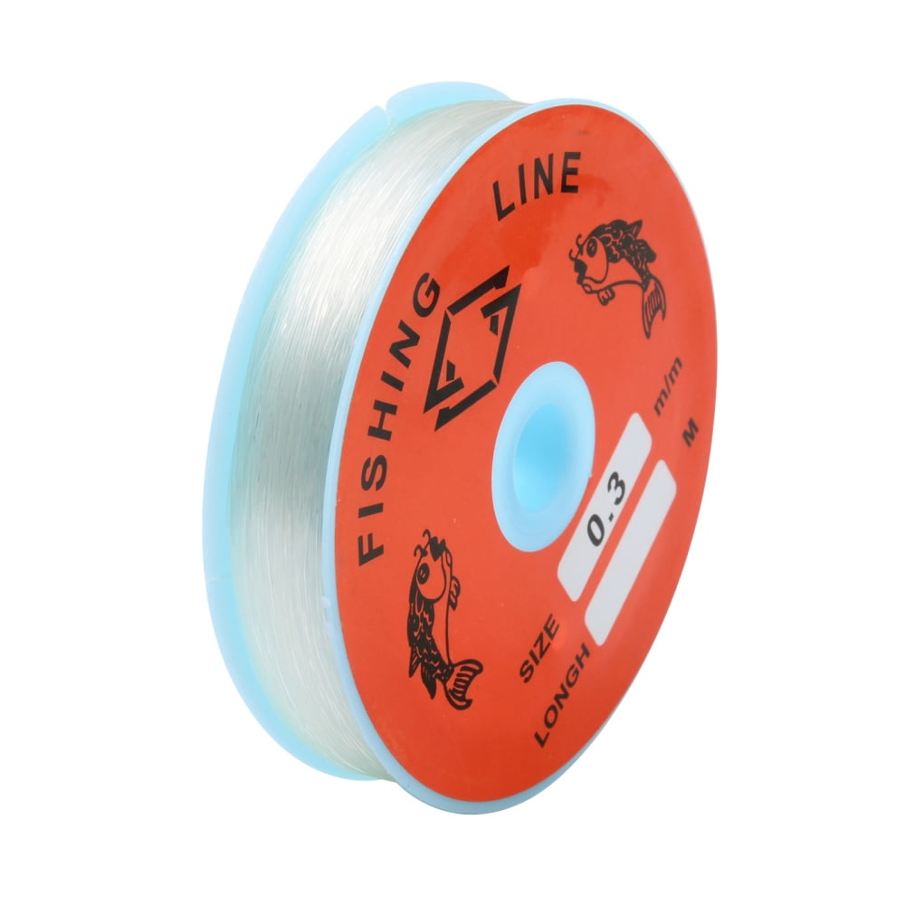 Transparent Fishing Thread Nylon Wire Clear 0.3mm about 100m/roll ...