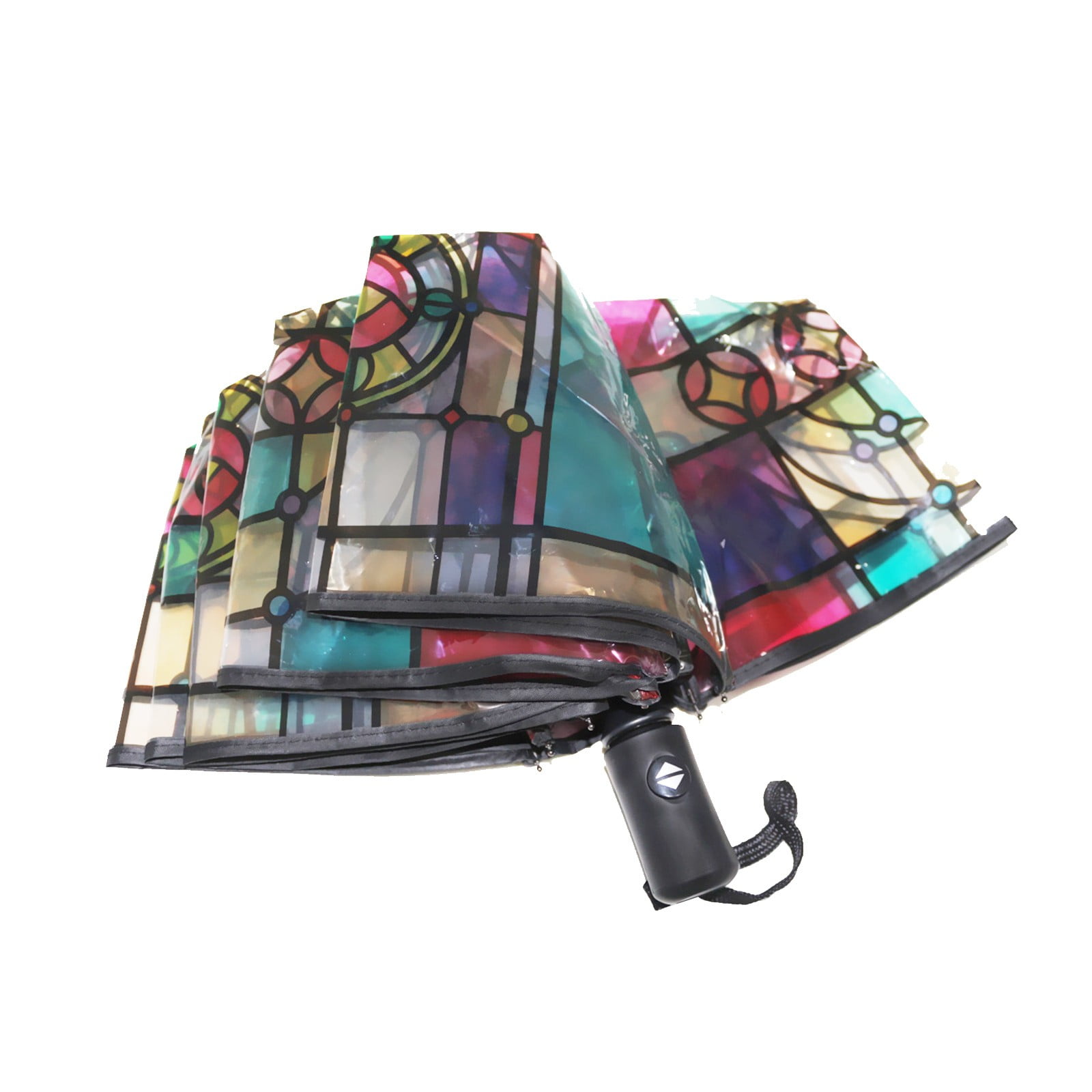 Transparent Folding Umbrella Full Automatic Clear Foldable Umbrella 8 ...