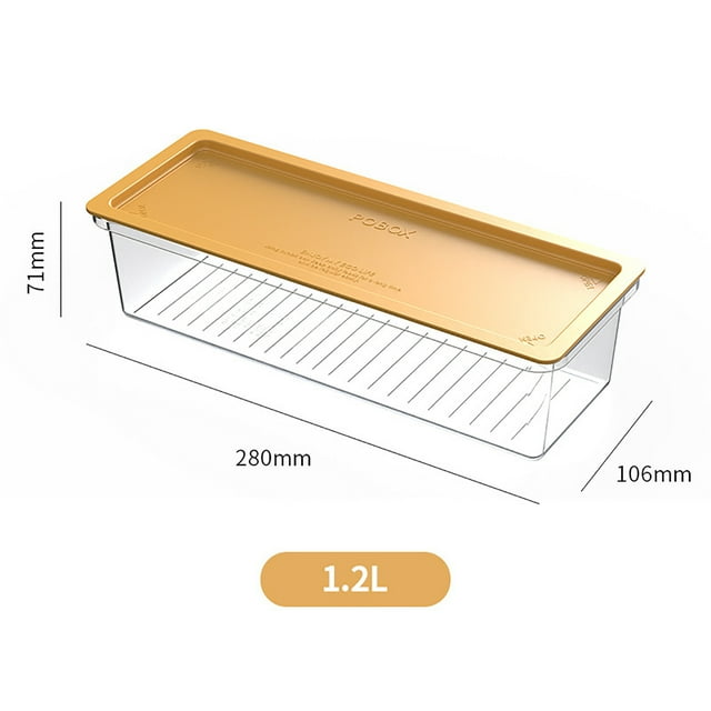 Transparent Food Container Noodle Storage Box Microwavable Airtight Lid ...