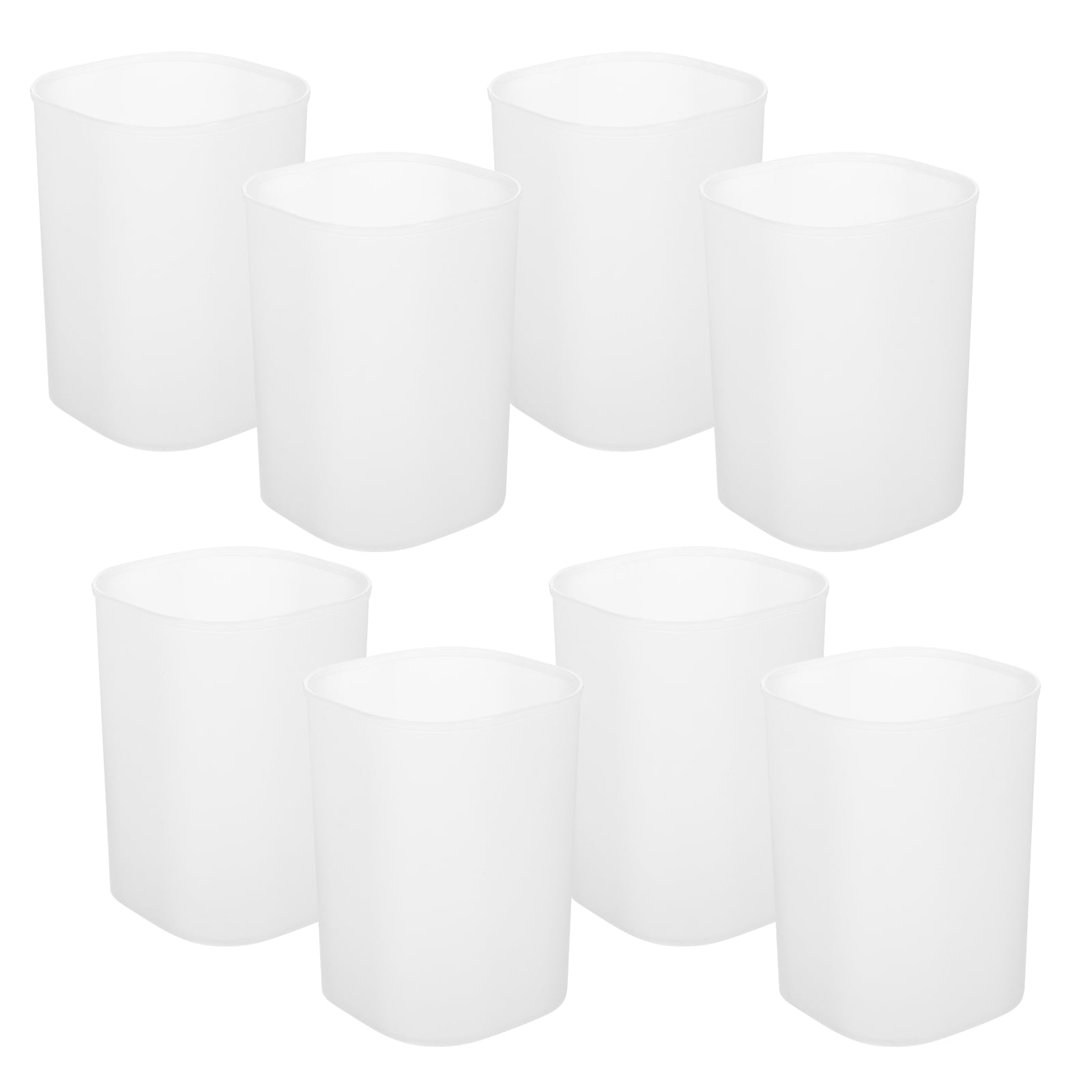 Transparent Frosted Pen Holder 10 Pcs Office for Desk Pencil Organizer ...