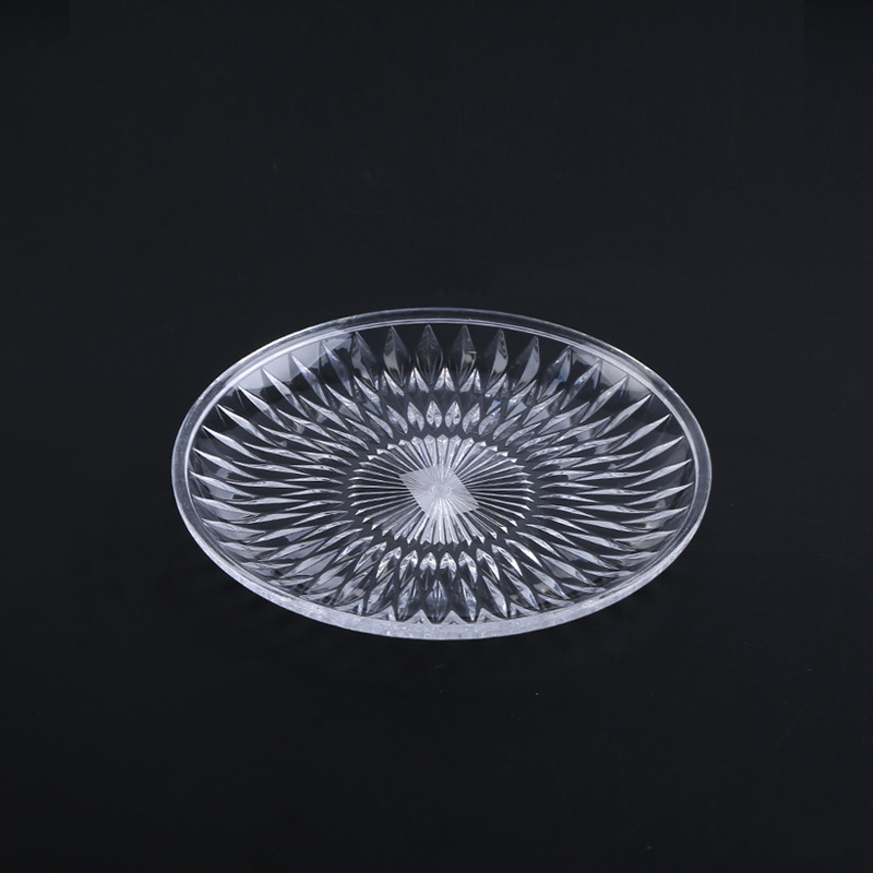 Transparent Fruit Plate for Snacks And Candies Clear Plastic Fruit Tray ...