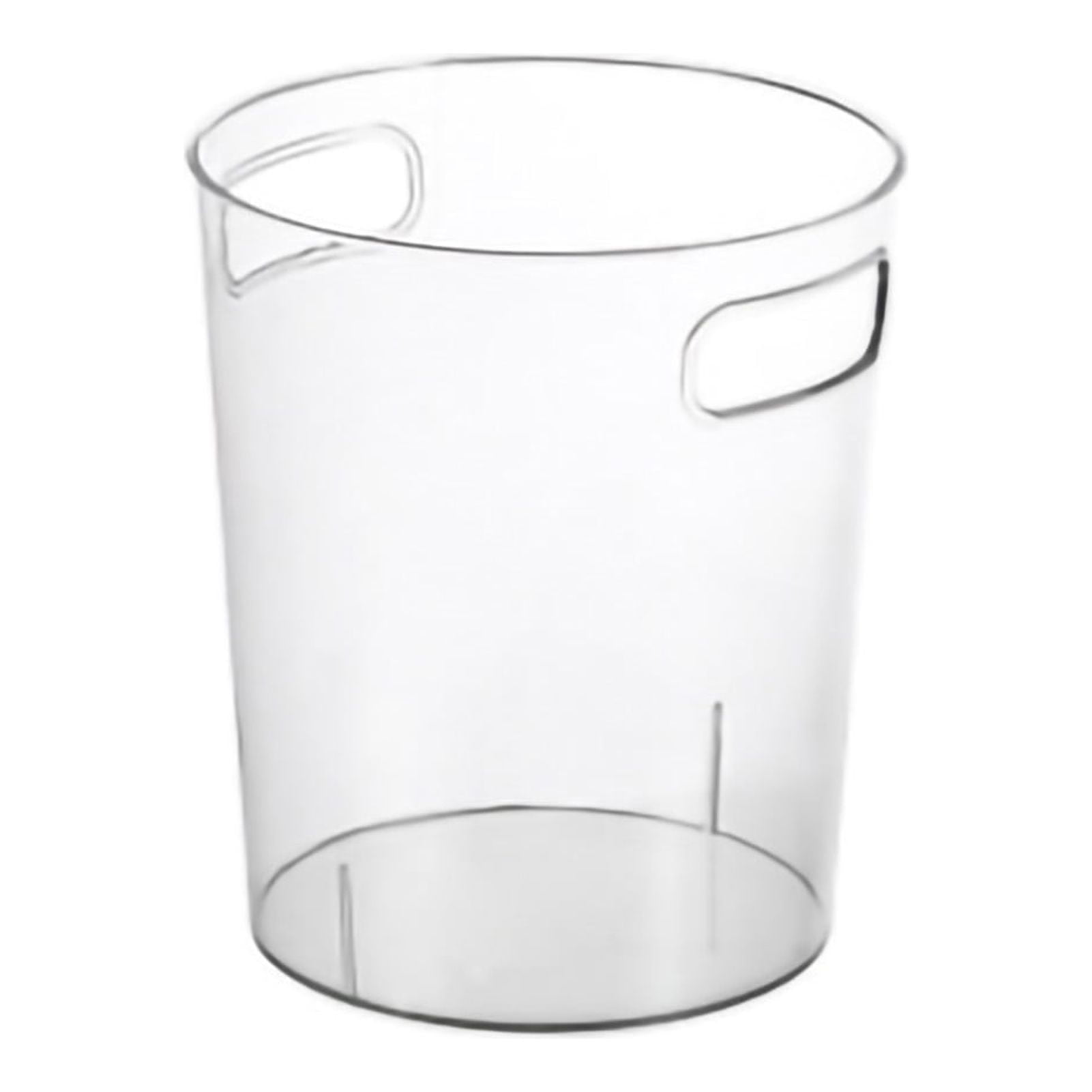 Transparent Garbage Can Clear Round Garbage Container Transparent Trash ...