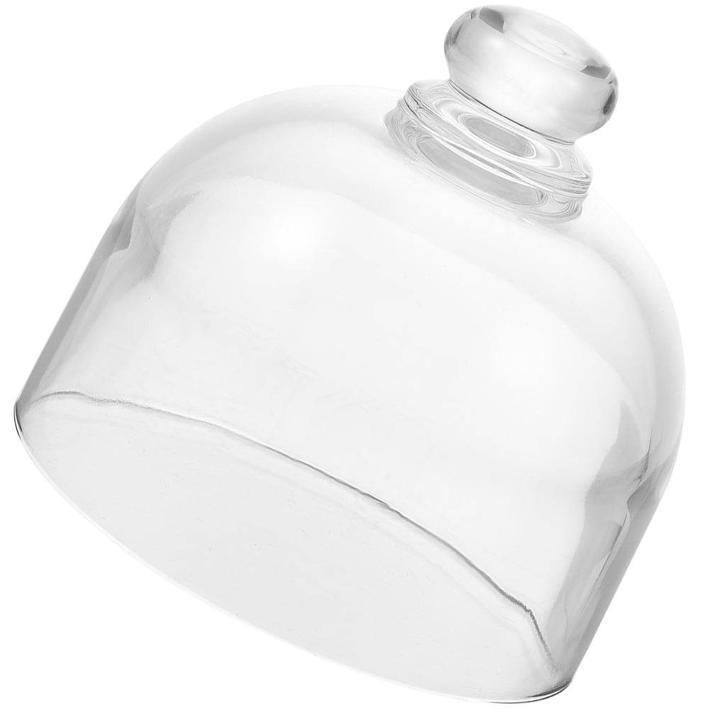 Transparent Glass Cake Cover Round Food Cover Dust Proof Cake Dome Cake ...