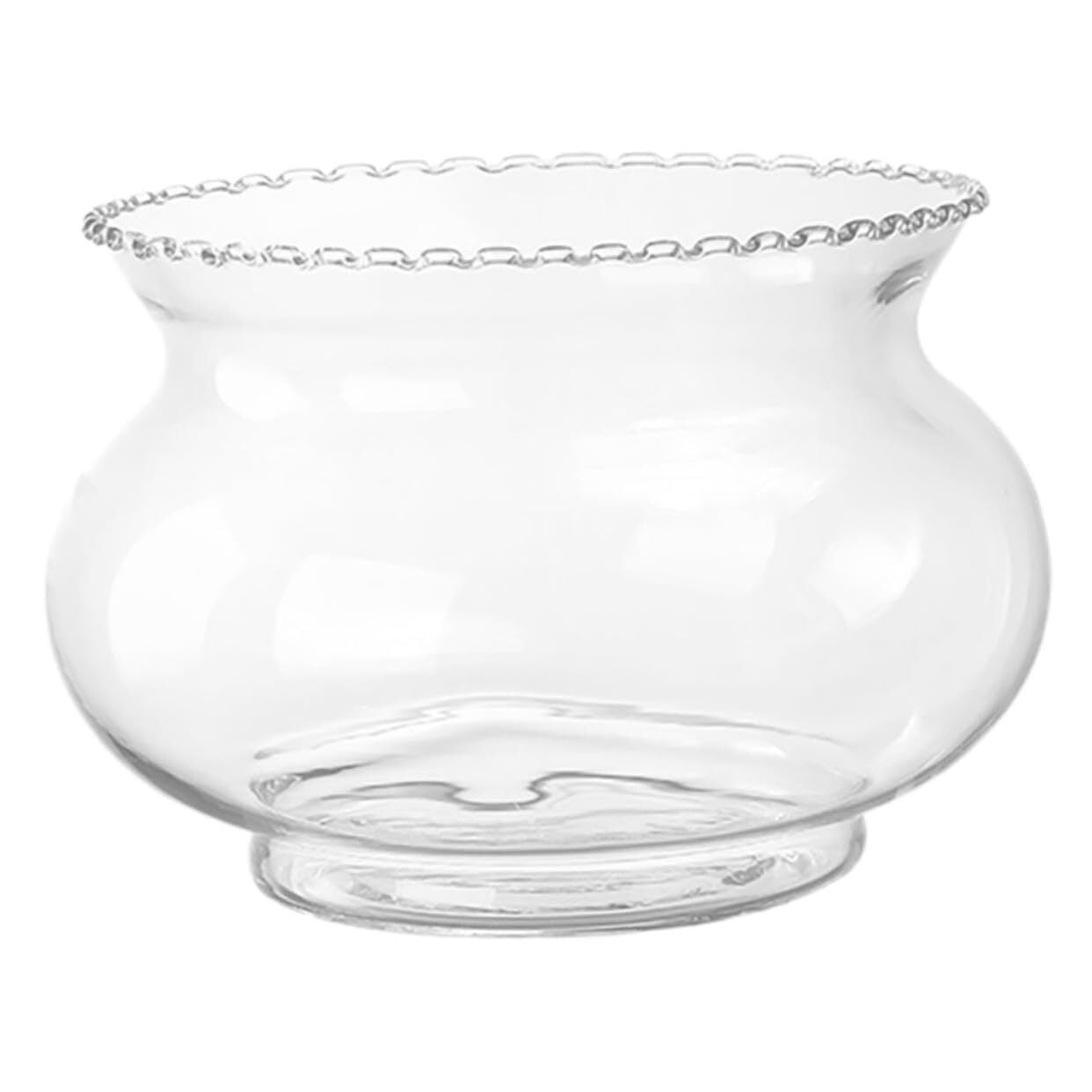 Transparent Glass Fish Bowl Elegant Betta Tank for Home Office Garden ...