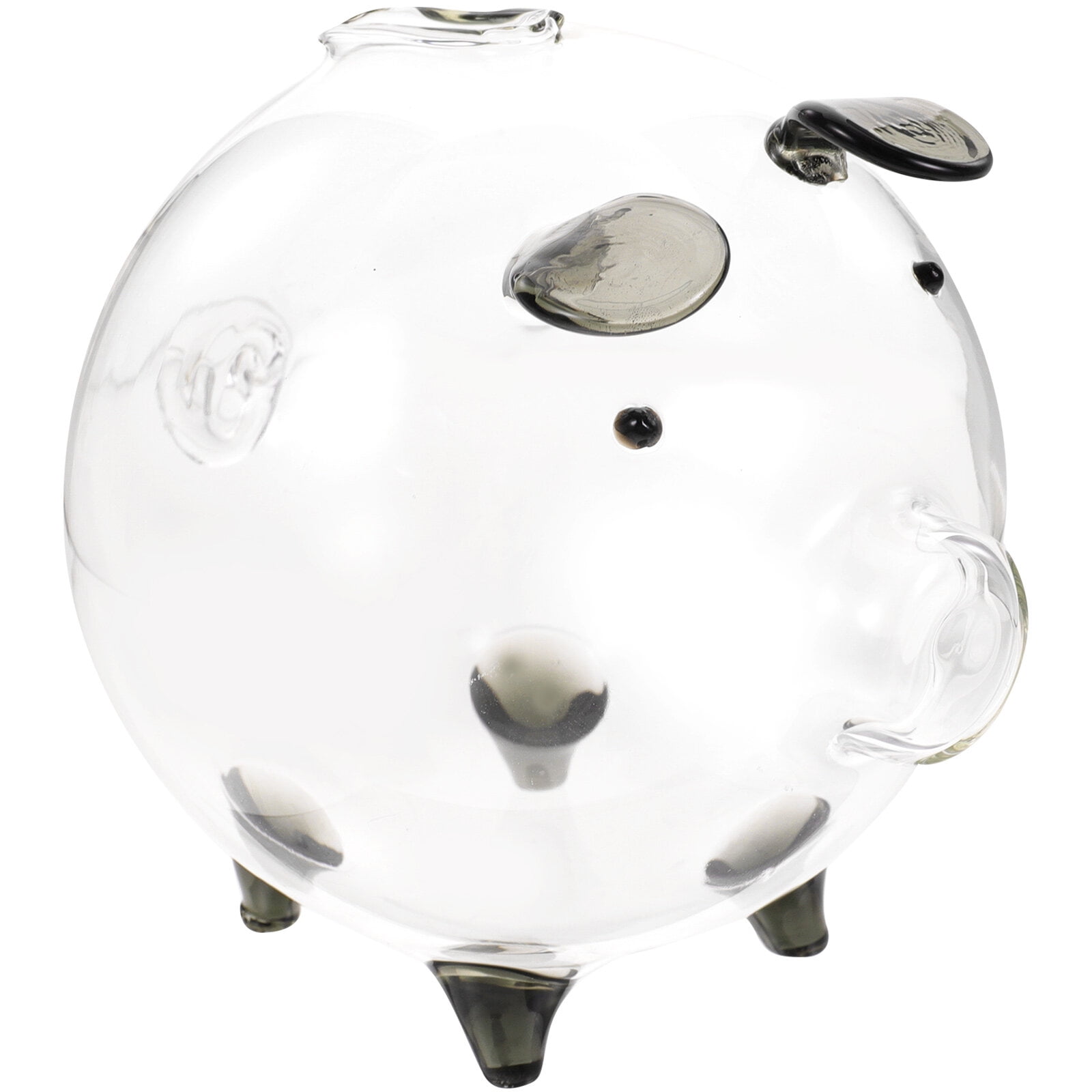 Transparent Glass Piggy Bank Lovely Pig Shaped Money Pot Glass Coin ...
