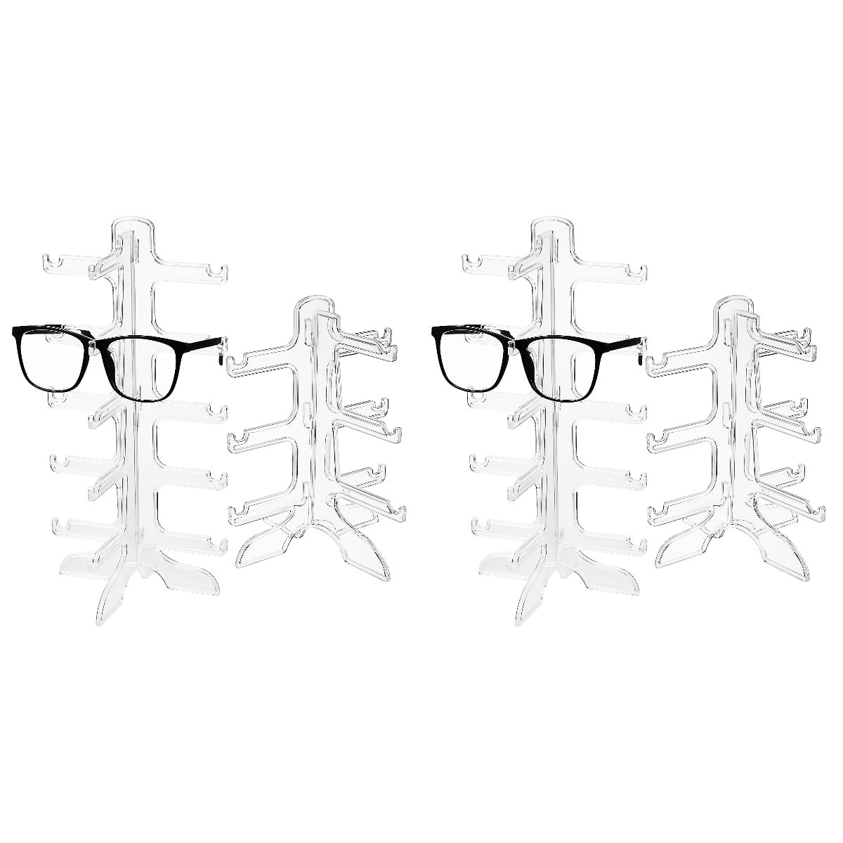Transparent Glasses Display Stand 4 Pcs Sunglass Holder Shelves ...