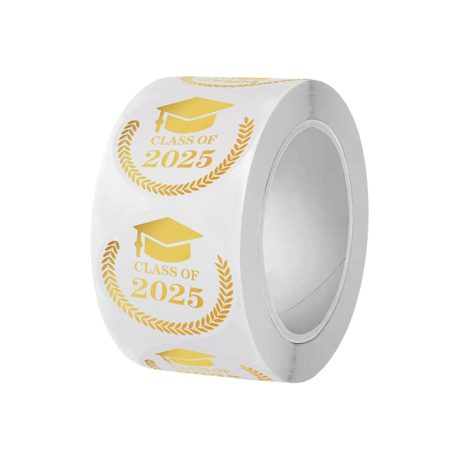 Transparent Gold Stamping Graduation Gift Stickers - Round Self ...