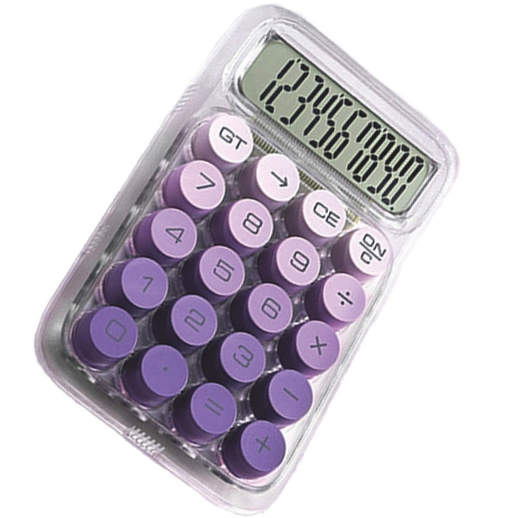 Transparent Gradient Large Button Calculator Large Screen Electronic ...