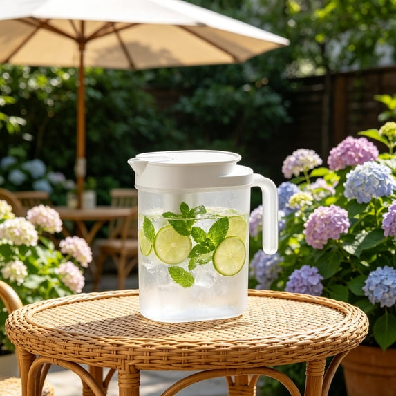 Transparent Graduated Plastic Water Jug, Large Capacity Beverage ...
