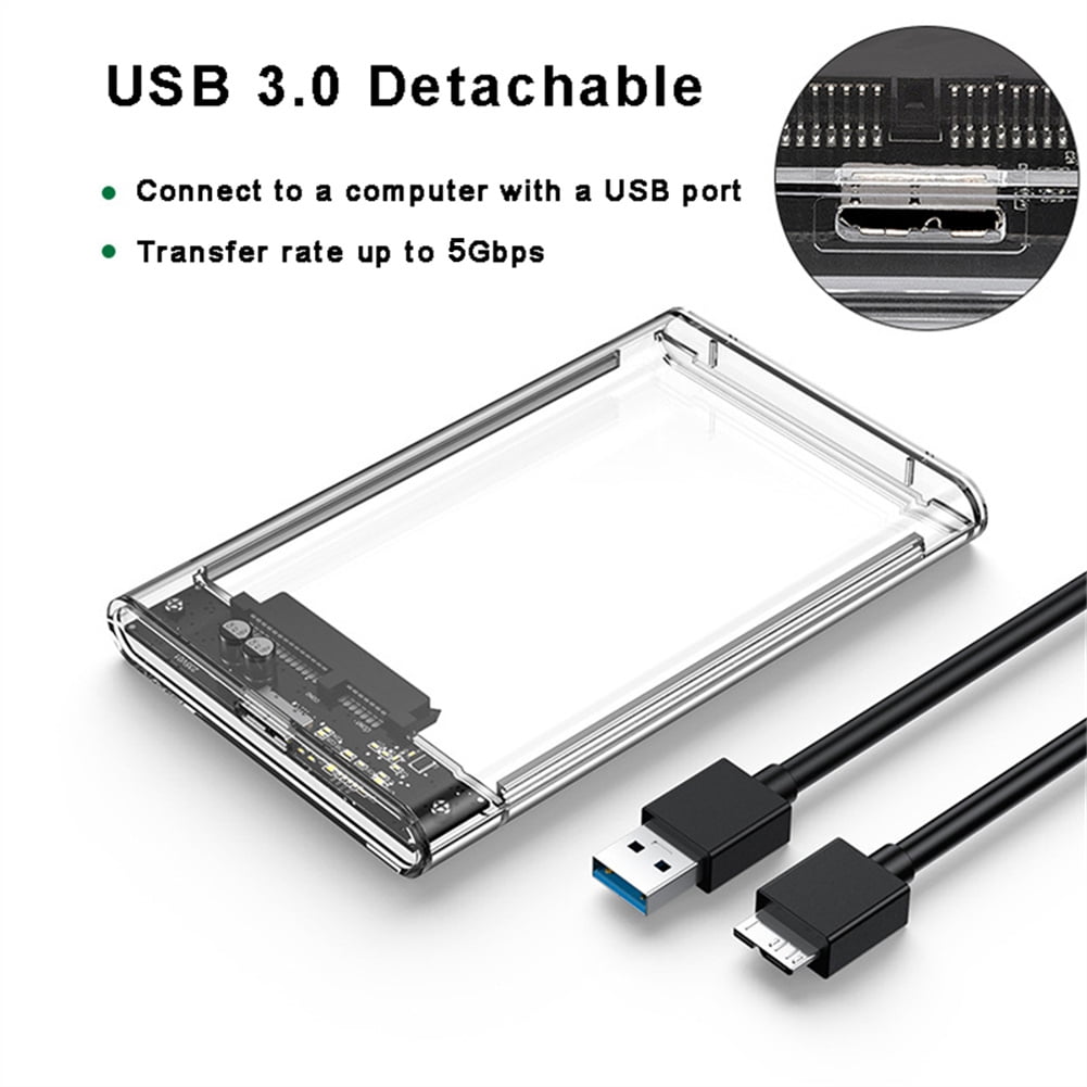 Transparent Hard Drive Box SSD Solid State Mechanical 2.5-inch Laptop ...