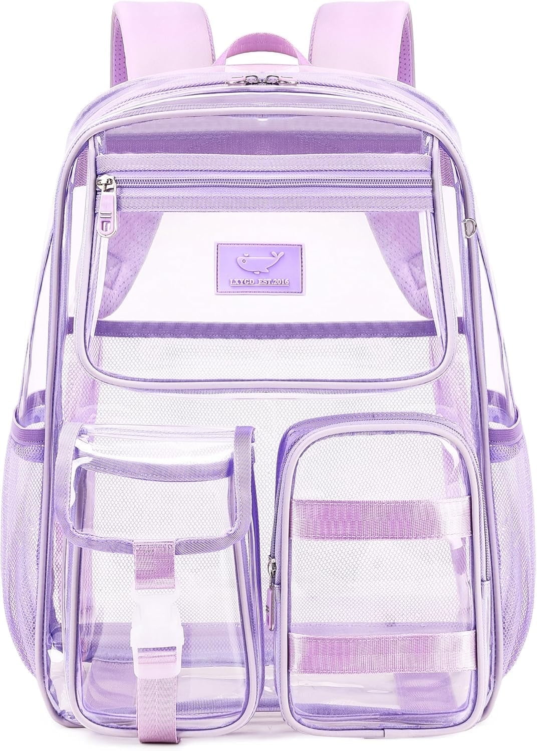 Clear Backpack, Stadium Certified Transparent Heavy Duty See-Through ...