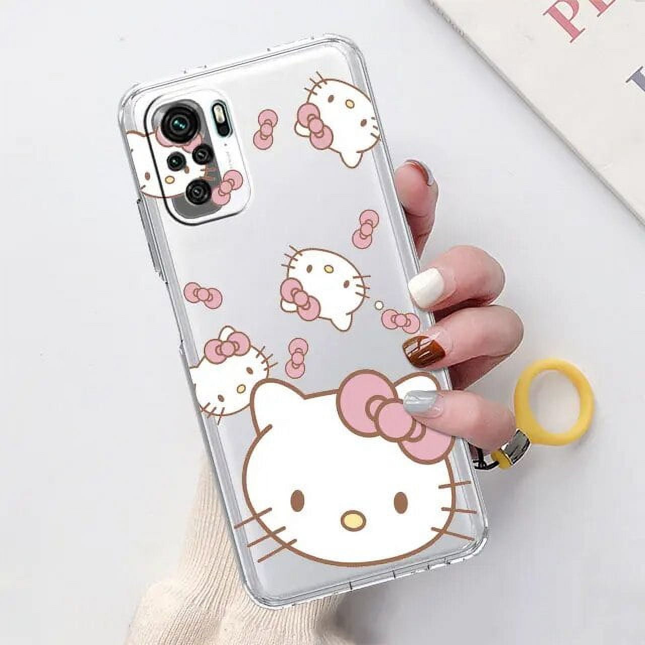 Transparent Hello Kitty Phone Case for Redmi Note 9 K40 11S 10S 11T 9A 9C 9T 8T 11 10 Pro 10C 8 ...