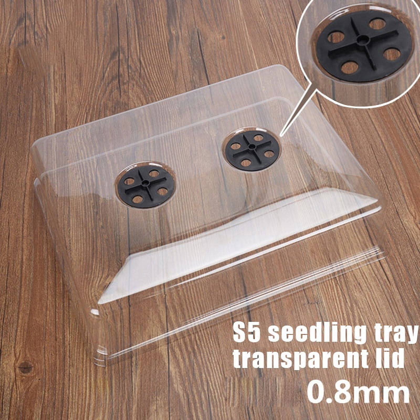 Transparent Humidity Dome Tall Flat Trays Cover Seed Cloning Kit ...