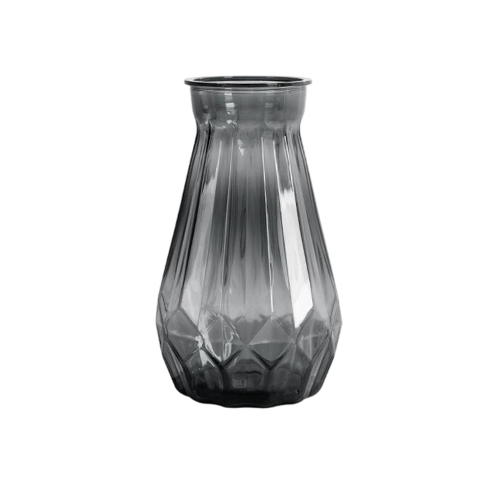 Transparent Hydroponic Planter, Diamond-Cut Self Watering Vase, Plastic ...