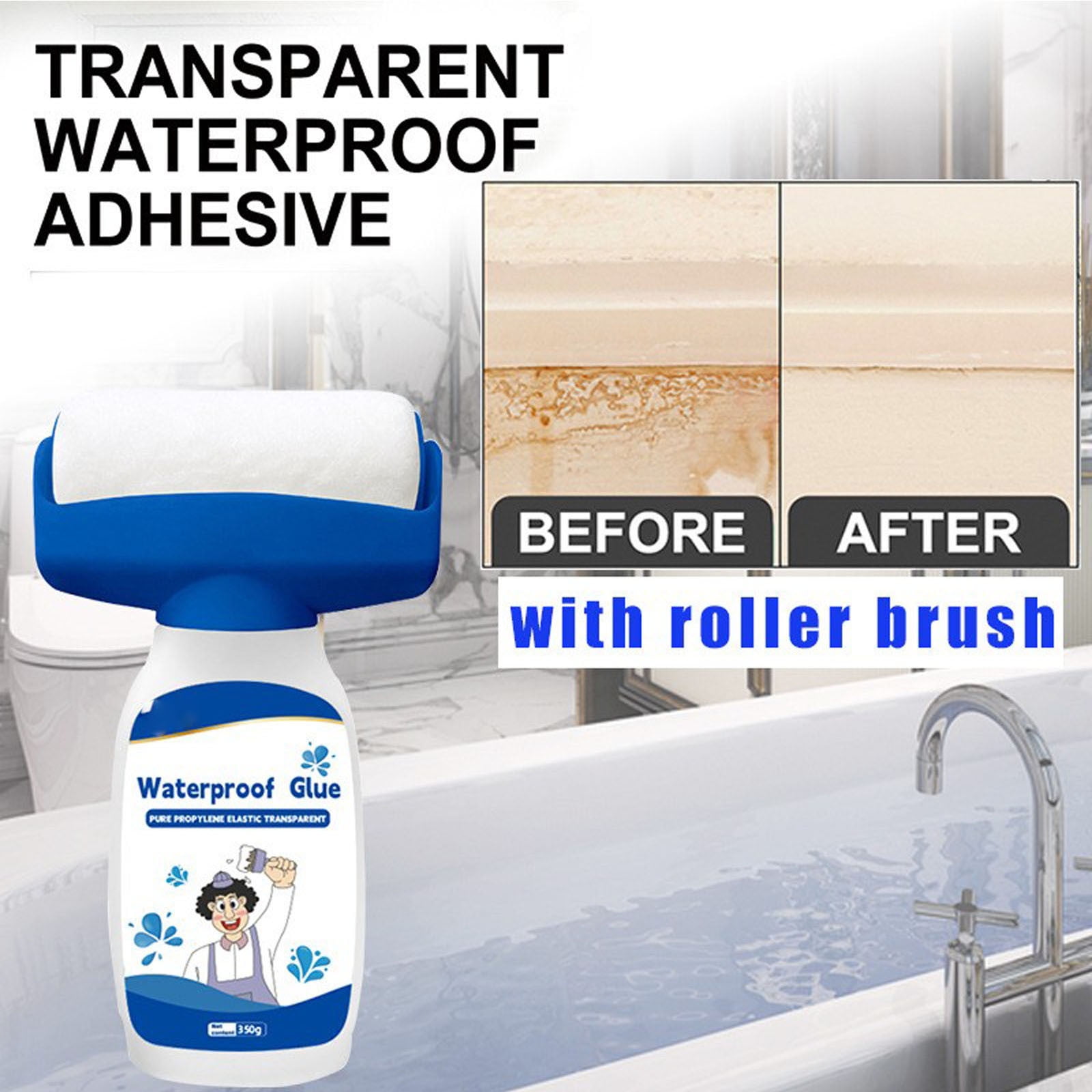Transparent Impermeable Gel Adhesive, Indoor Water Repair Coating ...