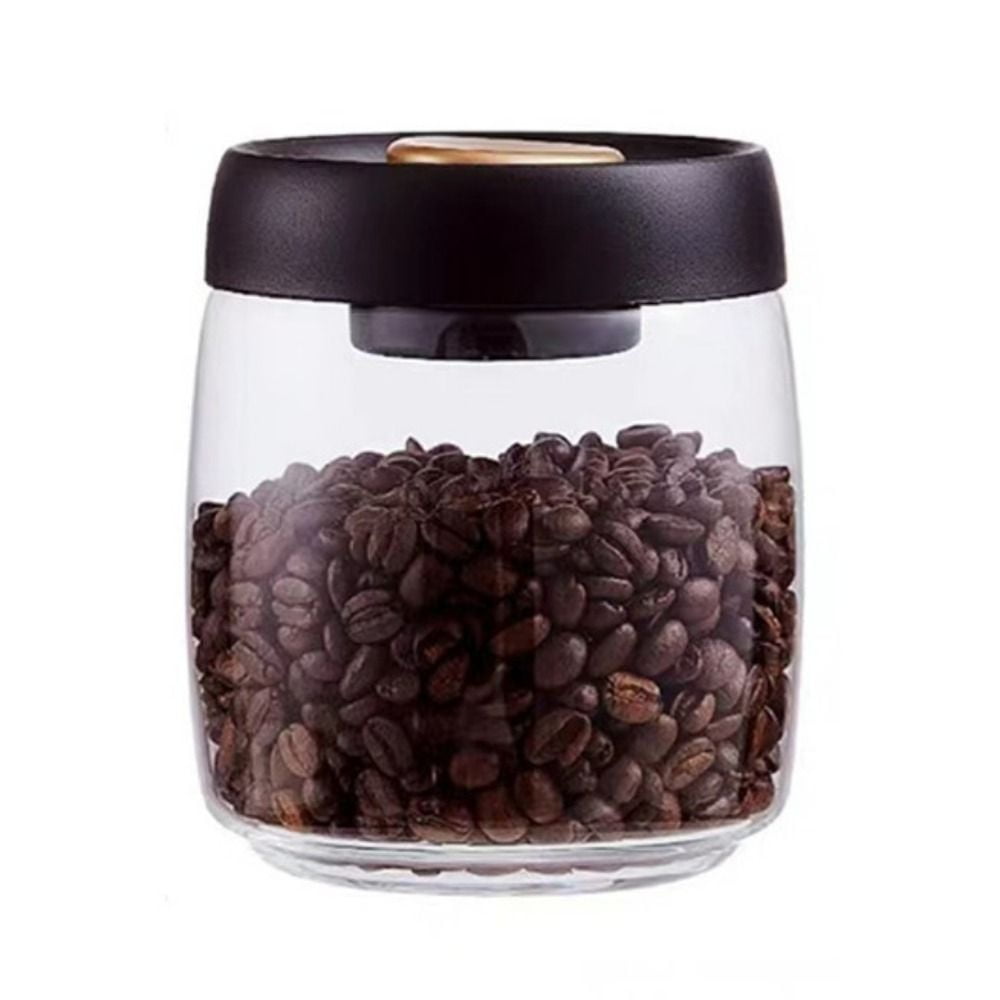 Transparent Jar Coffee Beans Storage Tank Grains Container Storage ...