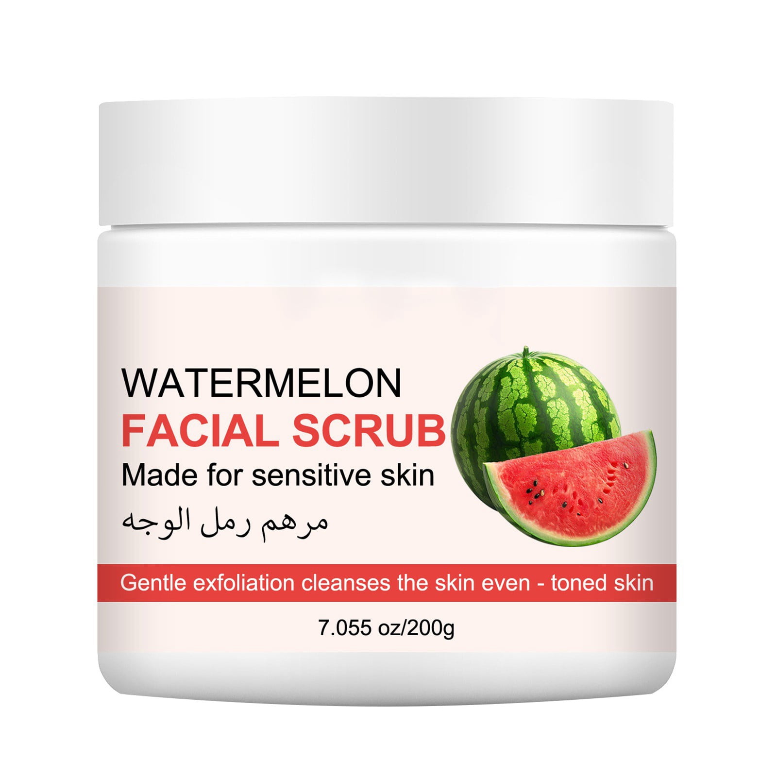 Transparent Jar Watermelon Facial Scrub, Watermelon Facial Scrub Cream ...