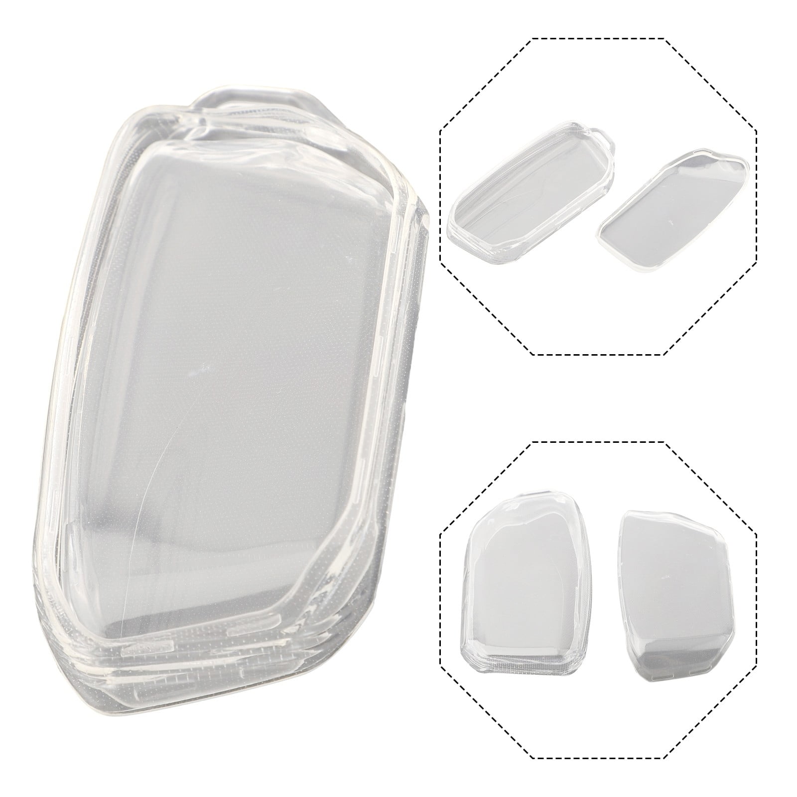 Transparent Key Fob Case Cover for BMW 2-Series, 7-Series, iX, X5, X6 ...