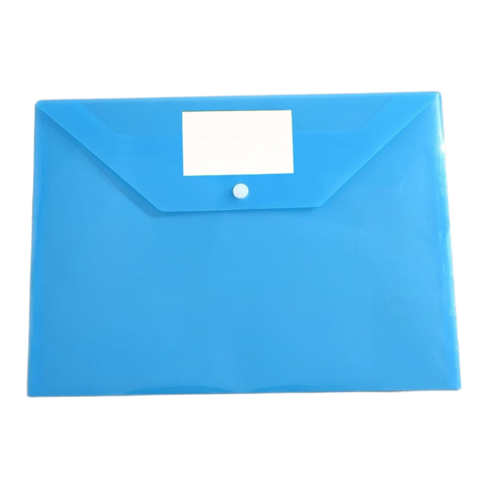 Transparent Label Document Bag Blue, Transparent File Folders Plastic ...