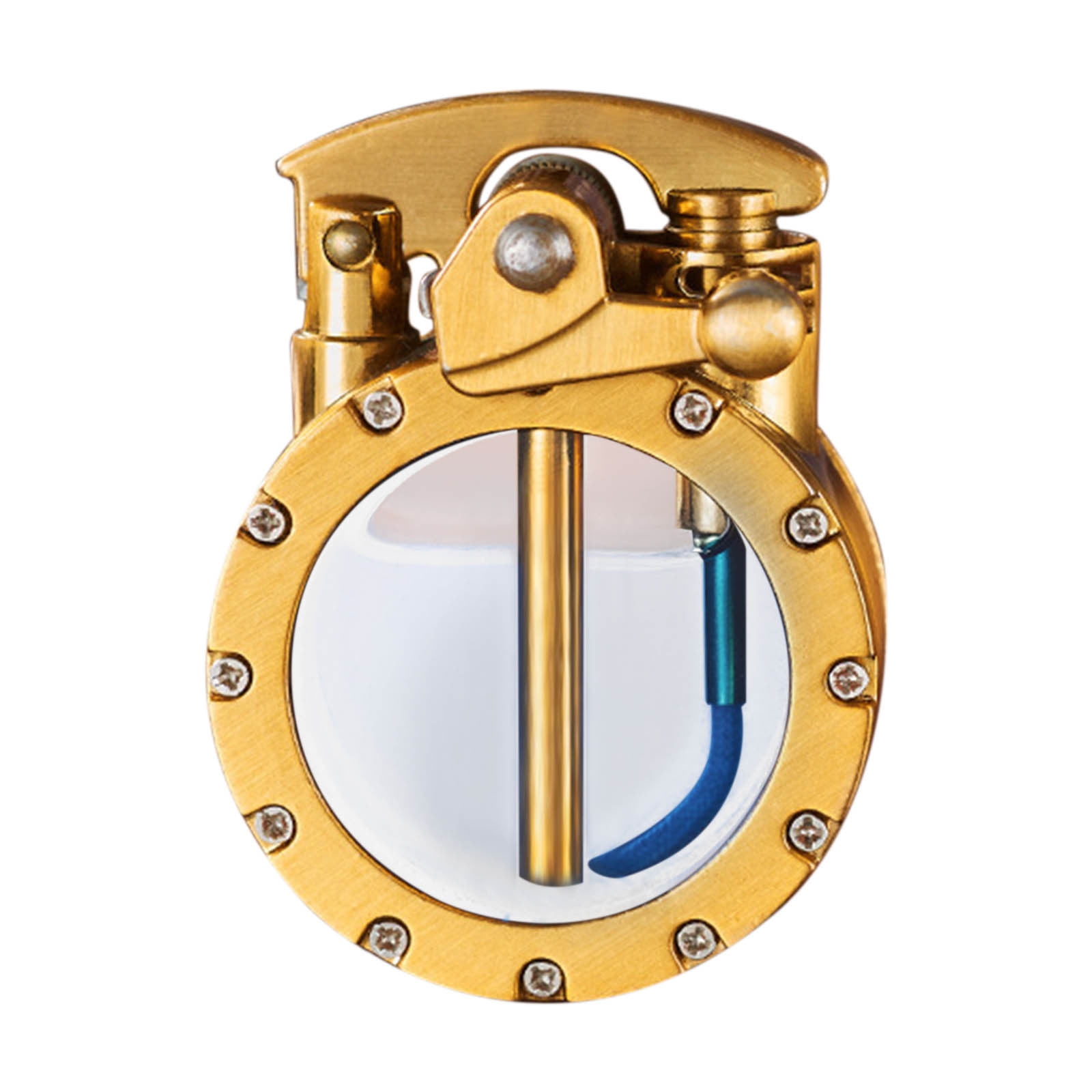Transparent Large Capacity Oil Lighter, Metal Paraffin Lighter with ...