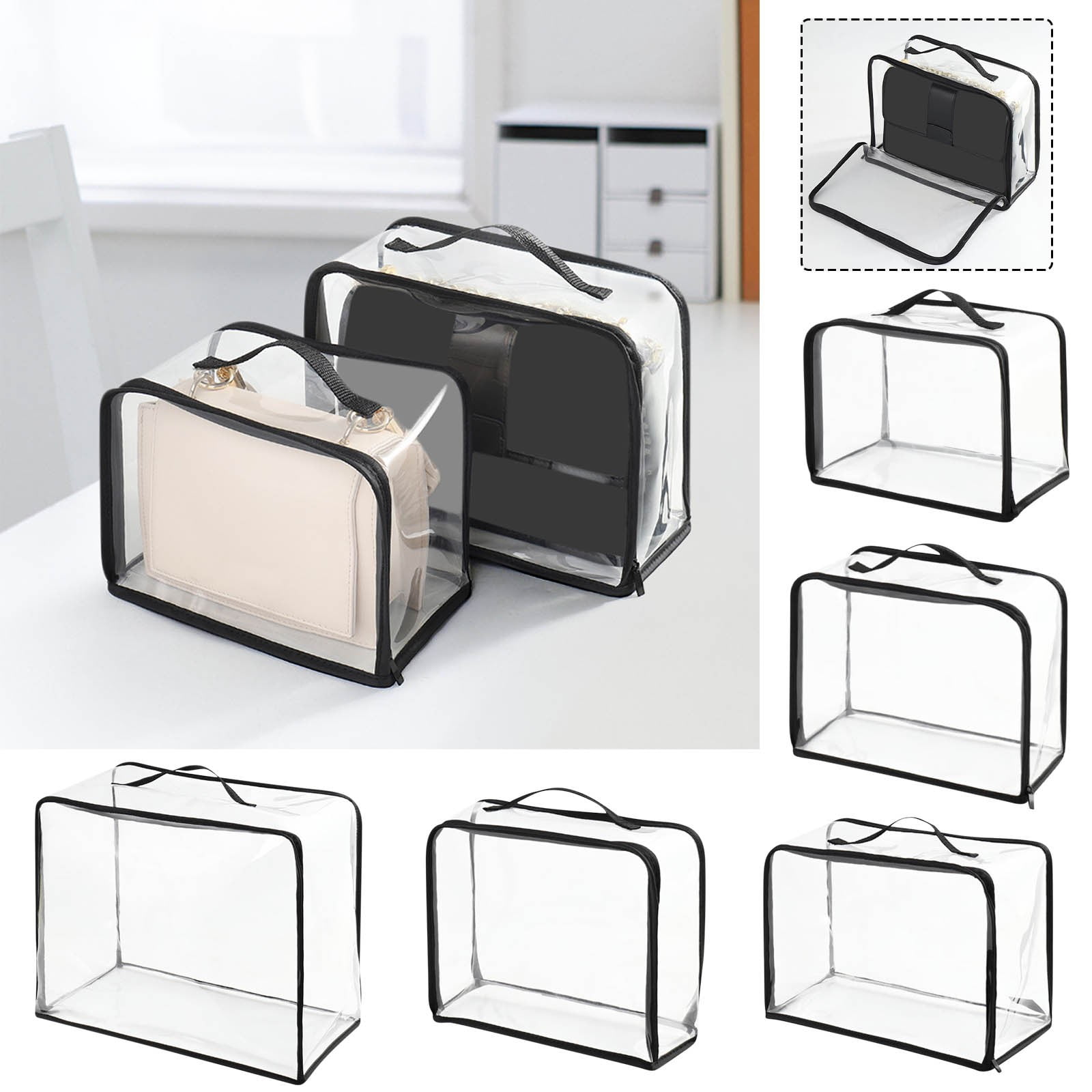 Transparent Large Storage Bag, 3D Organizing Bag, Clear Plastic ...