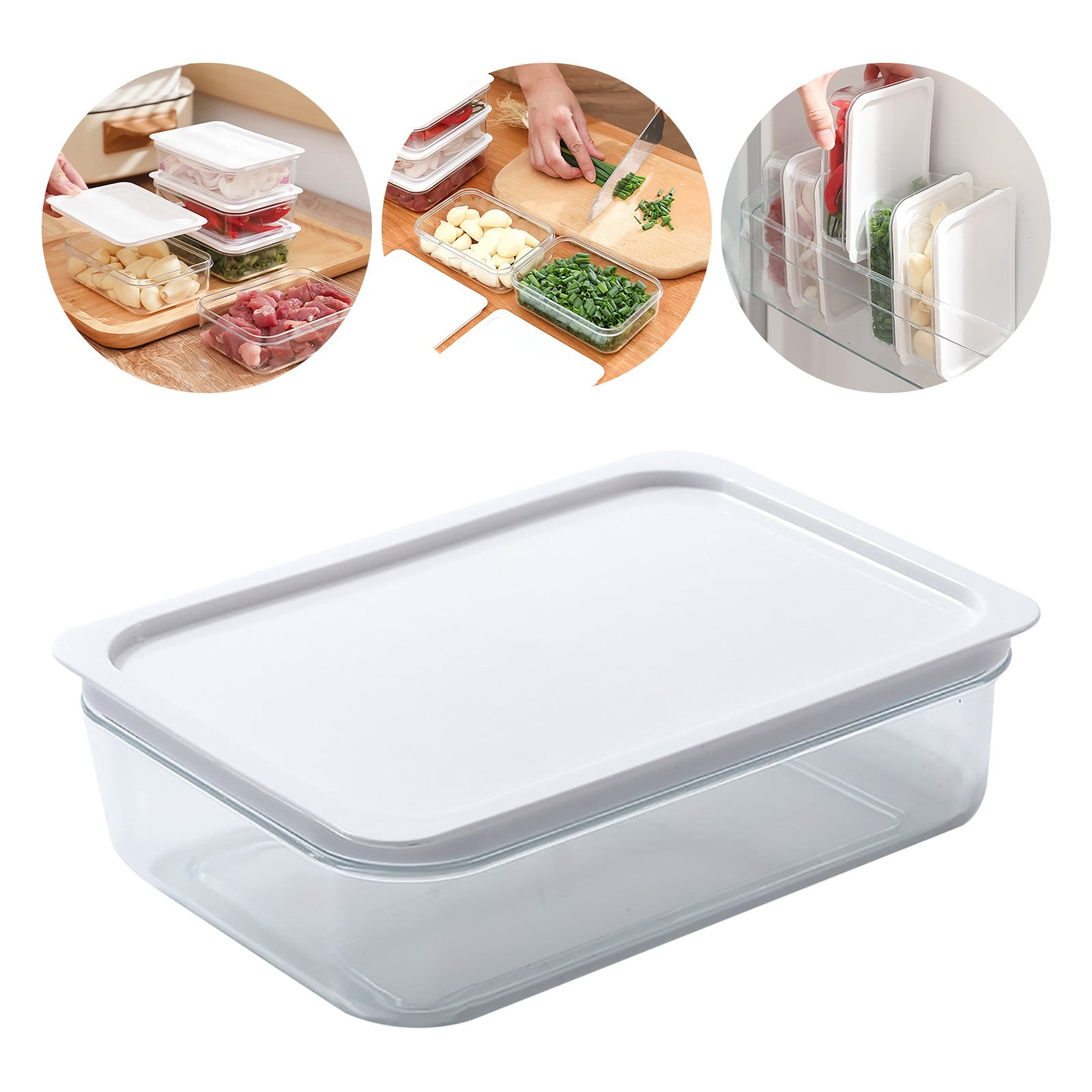 Transparent With Lid Refrigerator Preservation Box, Kitchen Food Grade ...