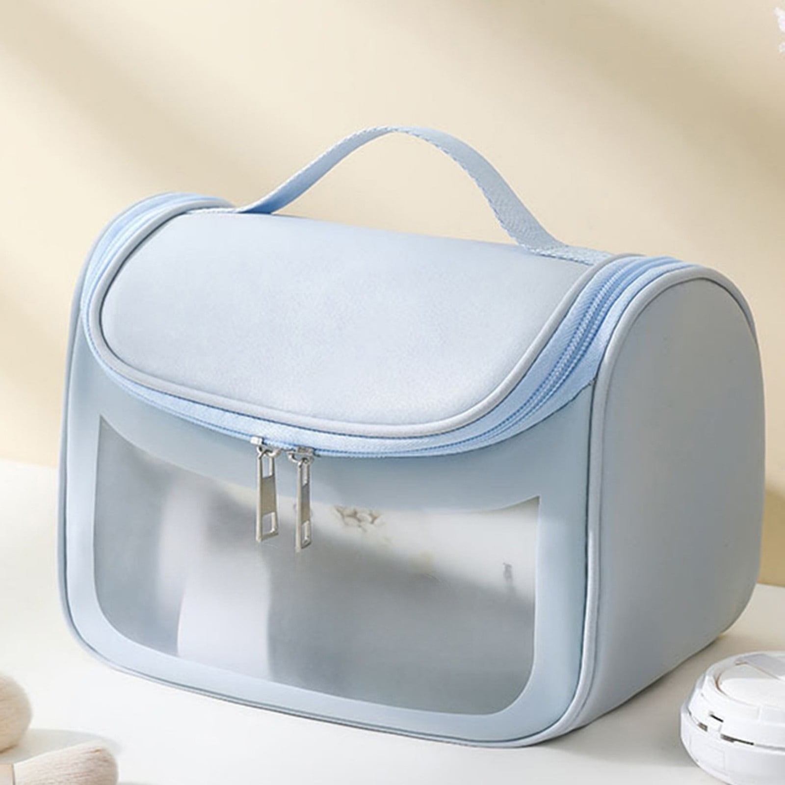 Lightweight Transparent Cosmetic Bag Portable Travel Makeup Organizer ...