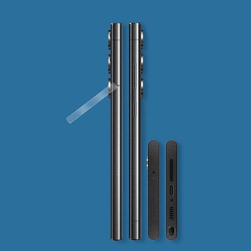 Transparent Matte Side Skin For Samsung Galaxy s24 S23 S22 Ultra Border ...