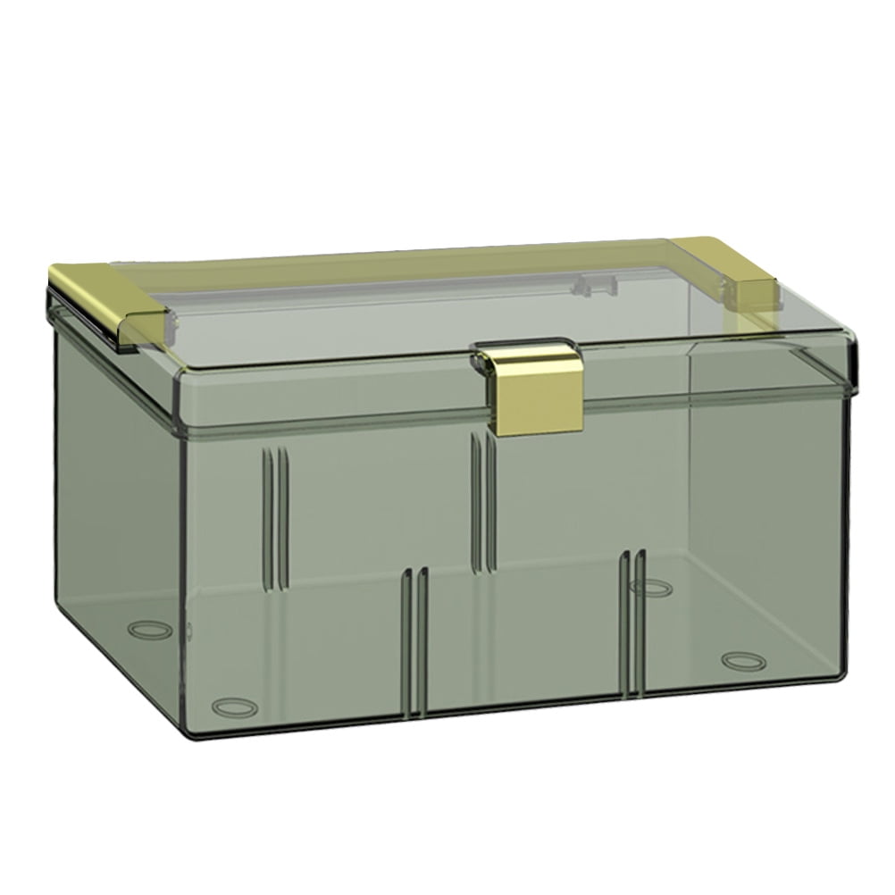 Transparent Medicine Box Storage Bins Sundries Organizer Case Large ...