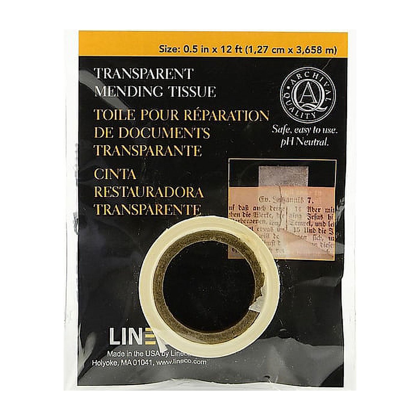 Transparent Mending Tissue 1/2 in. x 12 ft., roll (pack of 4) - Walmart.com