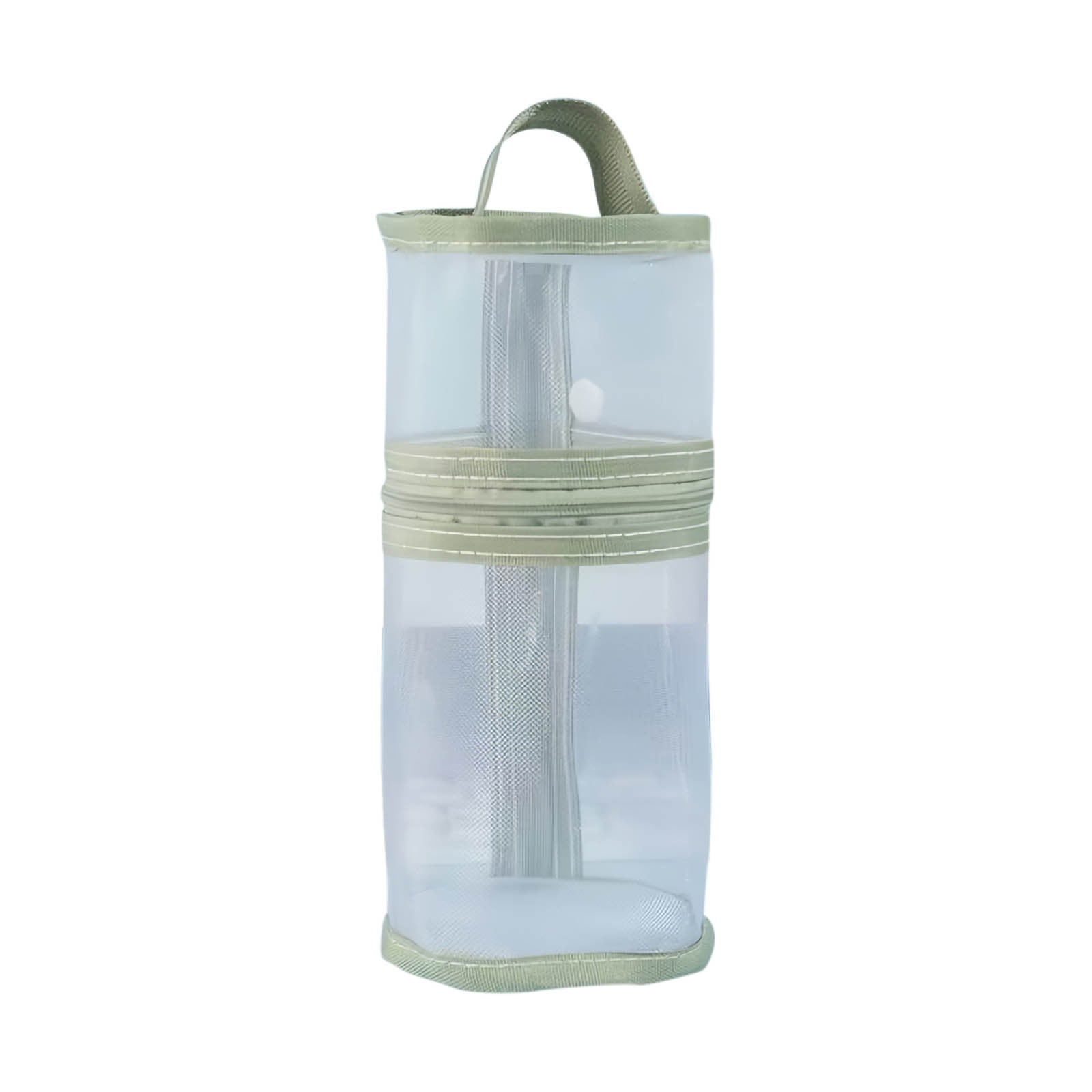 Transparent Mesh Pen Bag, Circular Cylindrical Pen Pouch, Durable High ...