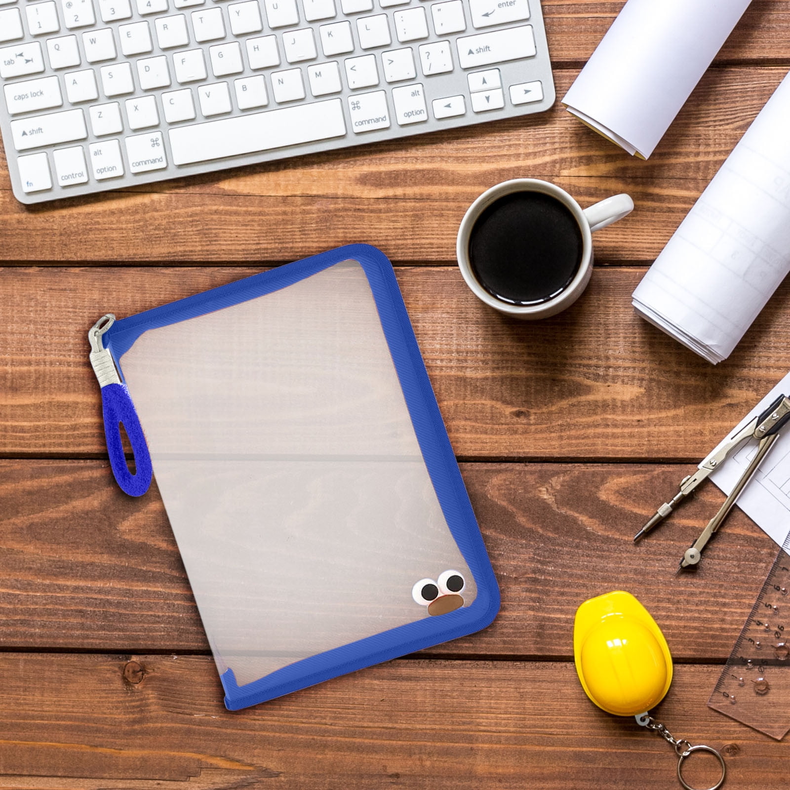 Transparent Mesh Pen Storage Bag, Large Capacity Stationery Organizer ...