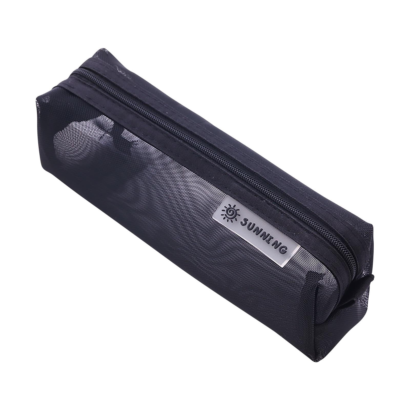 Transparent Mesh Pencil Case Big Capacity Pouch Containers Bag Box ...