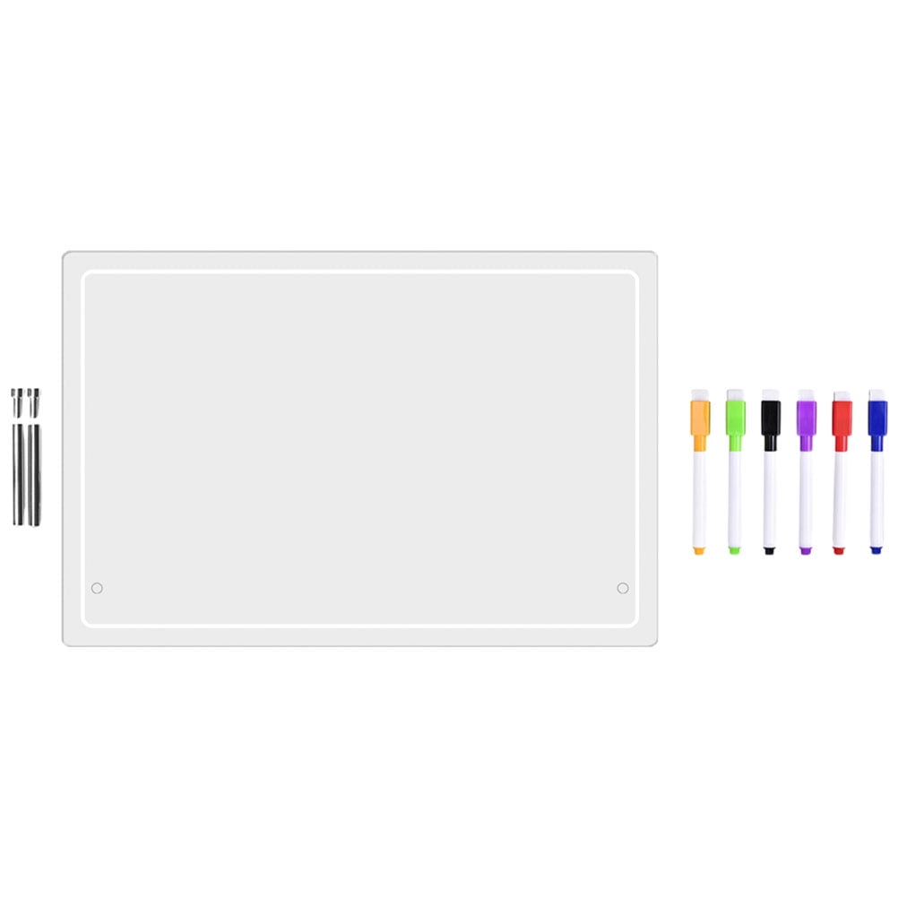 OHOIOLLA Memo Board Clear Acrylic 1 Set 11.8x7.9in - Walmart.com